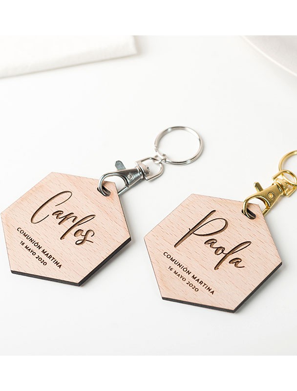 Clauer de faig hexagonal personalitzat.